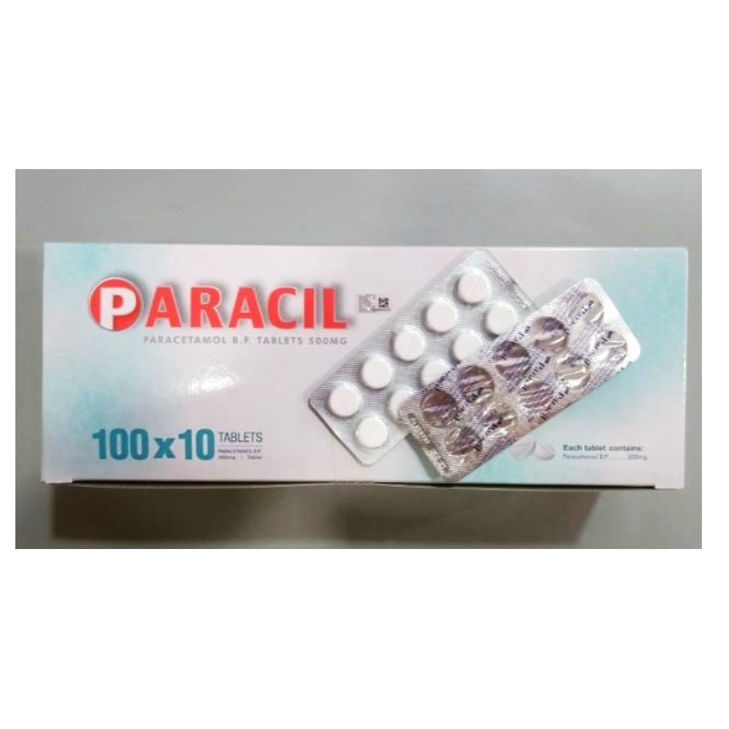 Paracil Paracetamol 500mg 1 x 10's (Exp: May 2027) Panadol Fever ...