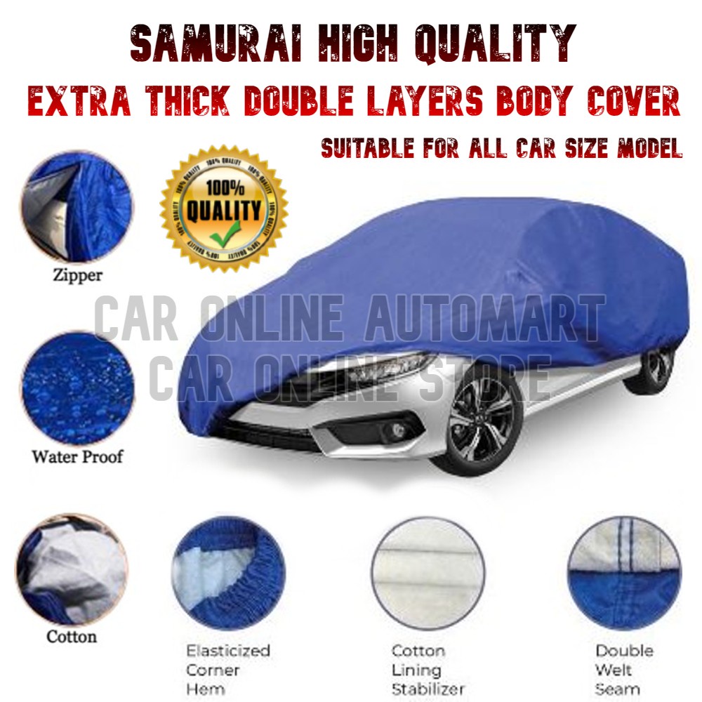 Car Body Cover Penutup Kereta Outdoor Indoor Hight Quality Extra Thick ...
