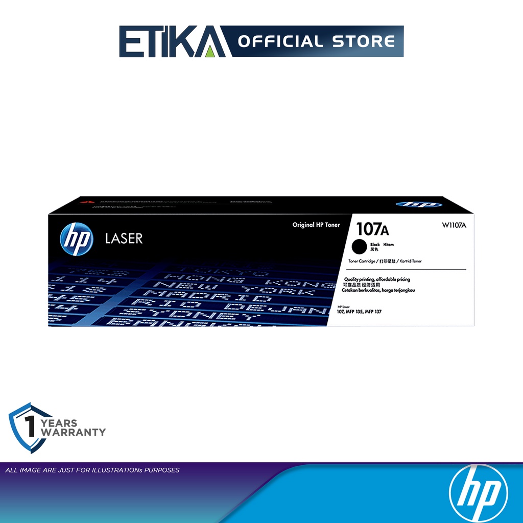 [ ORIGINAL ] HP 107a W1107A Black Laser Toner Cartridge (For HP Laser ...