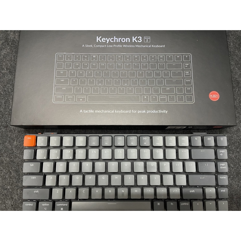 Keychron K3V2 - Keychron K3 mechanical keyboard, Red Optical Switch ...