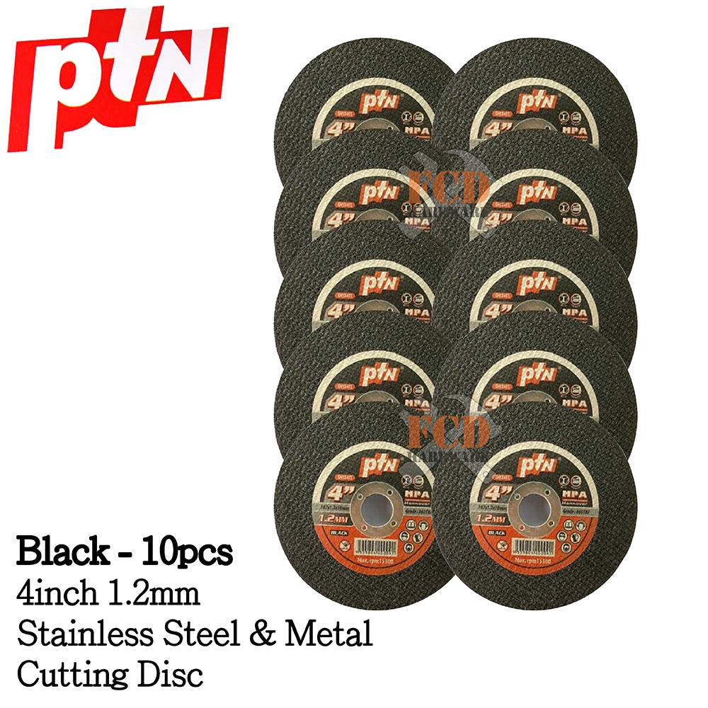PTN 4 inch x 1.2mm Cutting Disc For Cutting Metal and Stainless steel ...