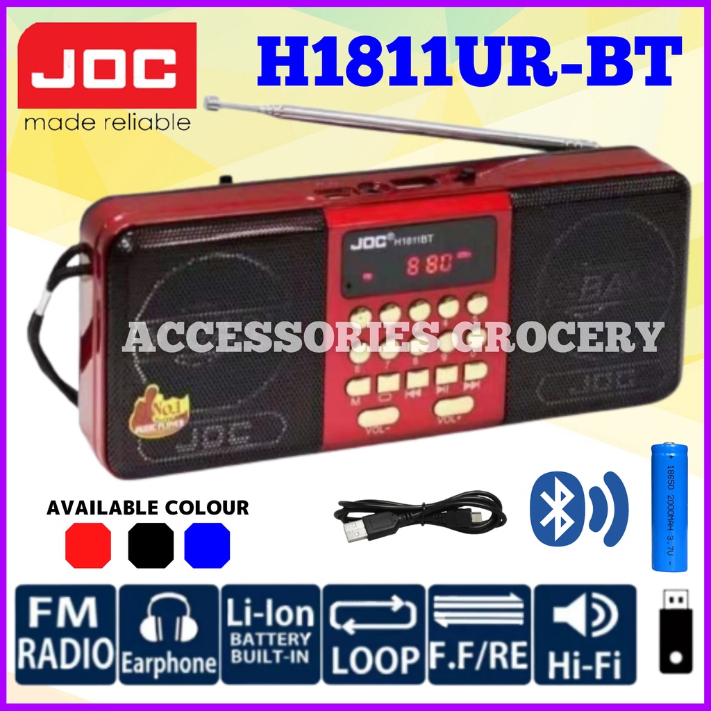 ORIGINAL JOC H1811 / H1822 USB Bluetooth Radio Digital Selects FM Radio ...