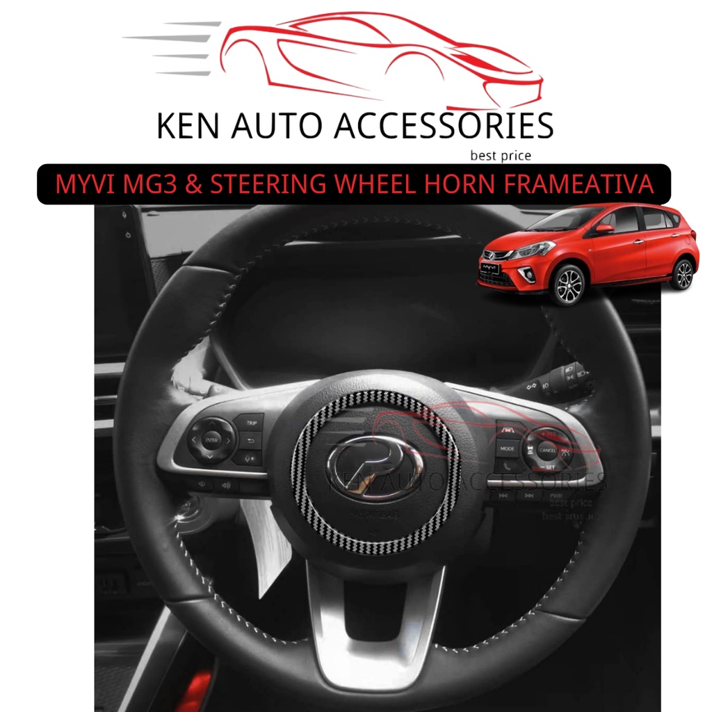 ATIVA & MYVI MG3 2022-2024 / CAR STEERING WHEEL HORN FRAME & STEERING ...