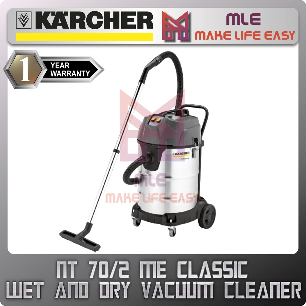 KARCHER NT70/2 ME CLASSIC PROFESSIONAL WET & DRY VACUUM (DUAL MOTOR) | Shopee Malaysia