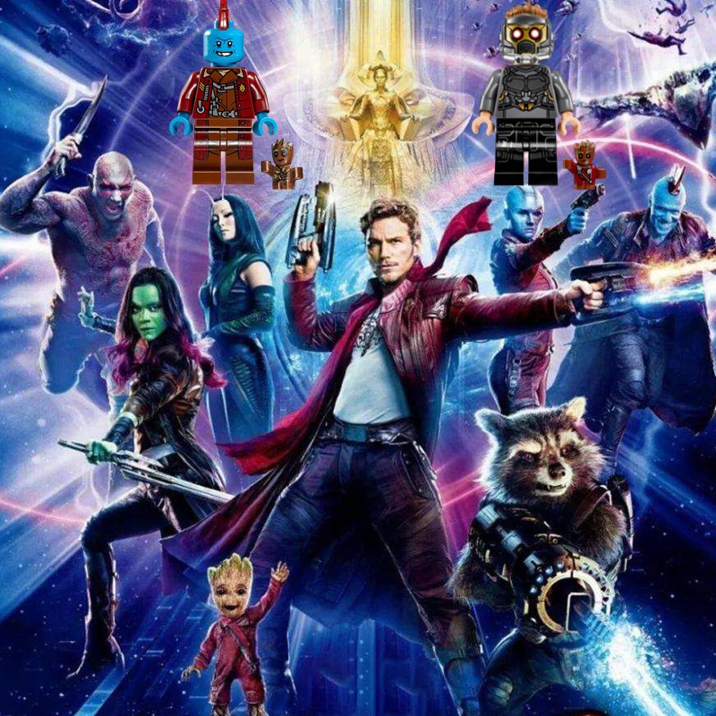 Marvel Guardians of the Galaxy Minifigures Compatible with Star-Lord ...