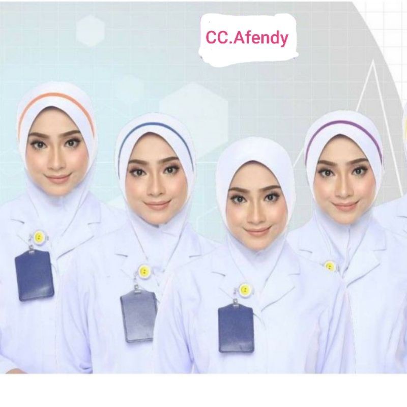 Tudung Jururawat/Line Biru/Line Kuning/Line Purple/Line Oren/Tudung ...