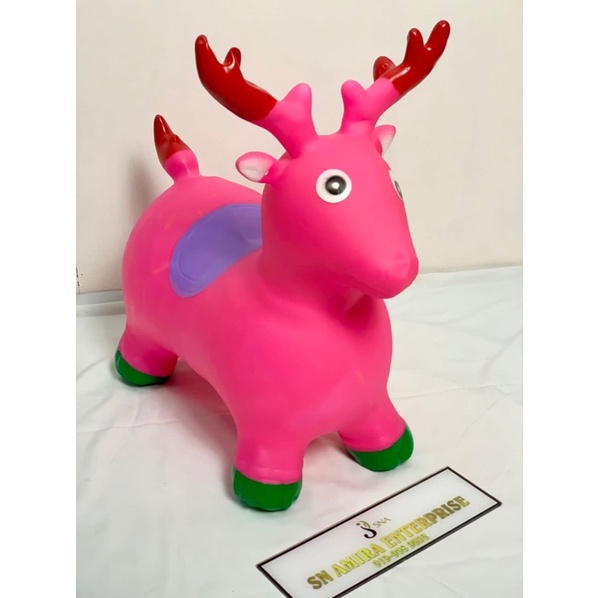 MAINAN KUDA GETAH/INFLATABLE BOUNCING ANIMAL PELBAGAI SIZE | Shopee ...