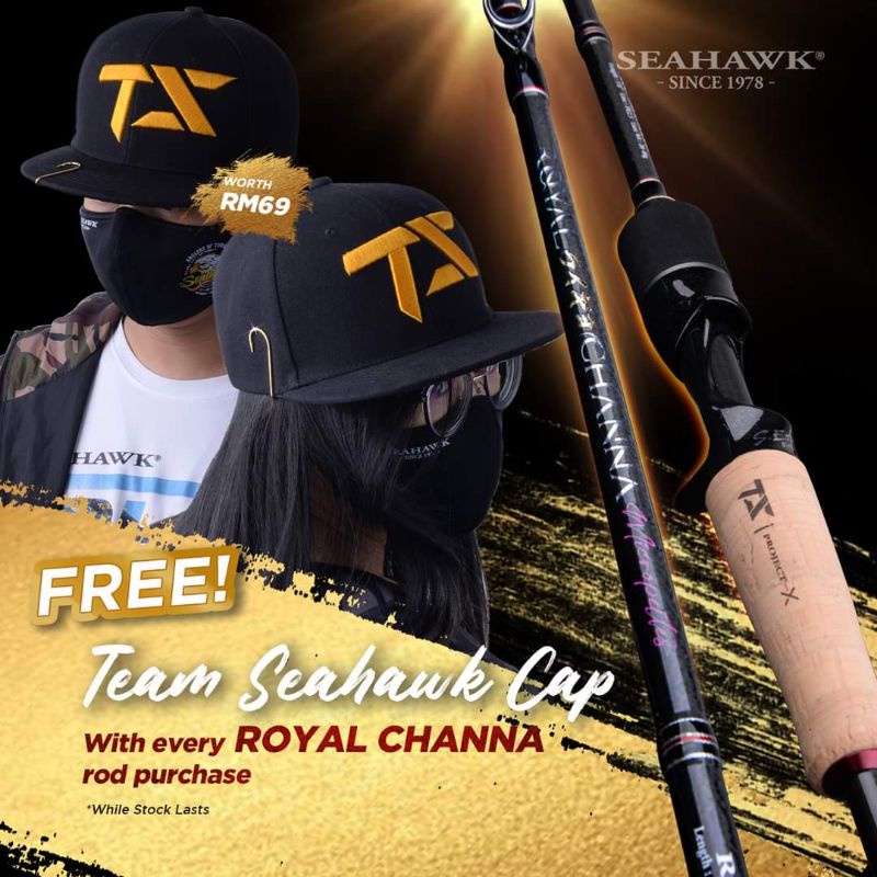 TEAM SEAHAWK ROYAL CHANNA MICROPELTES ROD | Shopee Malaysia