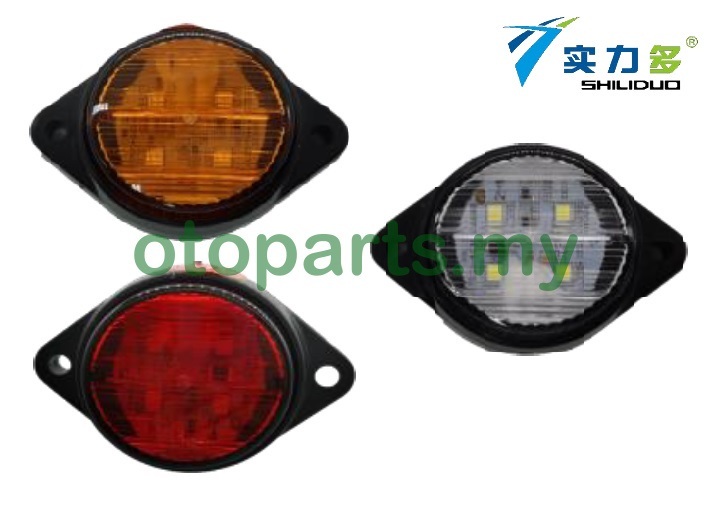 SHILIDUO Yellow Red White 12V-24V LED Side Lamp / Outline Marker Lamp ...