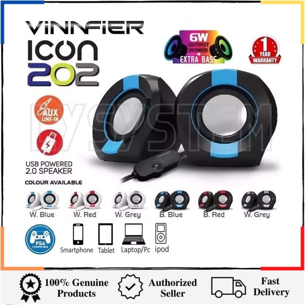 Vinnfier Portable USB Powered Speaker ICON 202 ICON202 Unique Design ...