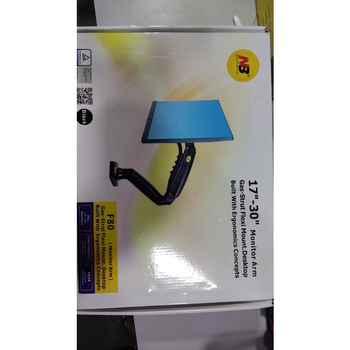 NB North Bayou F80 Monitor Desk Mount Stand Full Motion Swivel Monitor ...