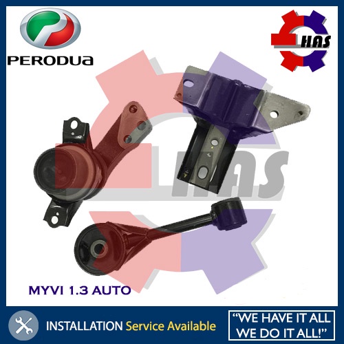 ORIGINAL ENGINE MOUNTING SET PERODUA MYVI 1.3 AUTO 12309-BZ040 12306 ...