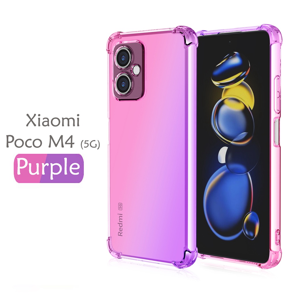 Xiaomi Poco C40 Poco M4 5G Rainbow Shockproof Case Cover Back TPU ...