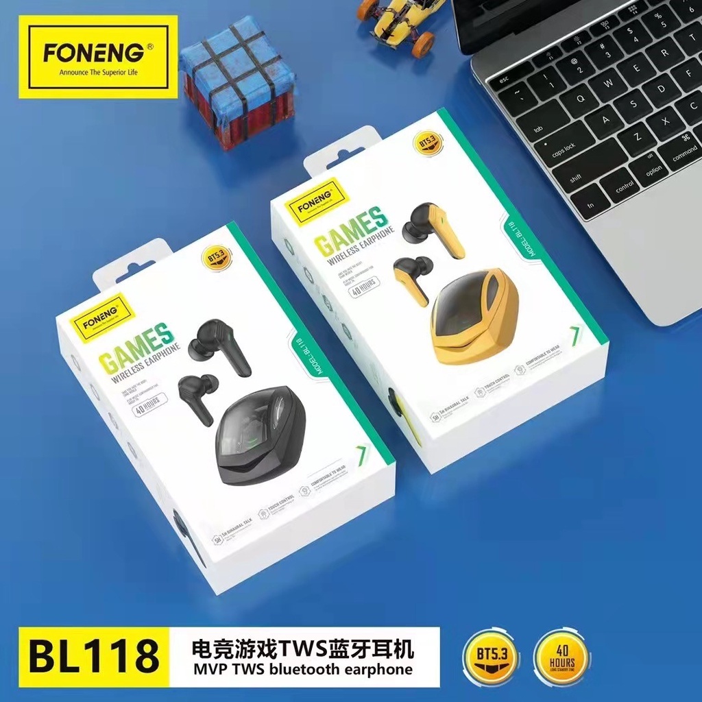 FONENG BL 118 GAMING TWS BLUETOOTH EARPHONE | Shopee Malaysia