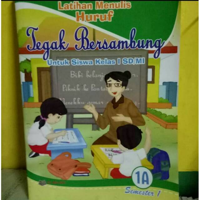 Upright Writing Practice Book Continuously Class 1A semester 1 arya ...