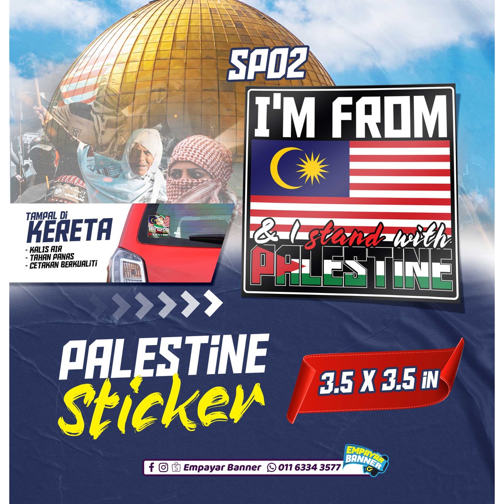 Sticker Palestine / Save Gaza / Free Palestine / Save Palestine (Motor ...