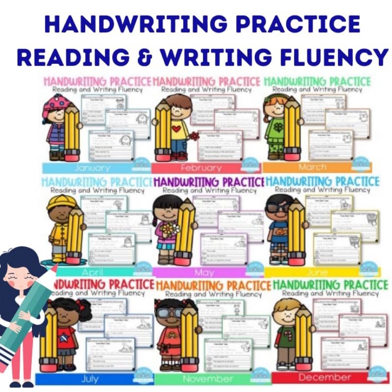 E21 Handwriting Practice 9 sets Bundle (PDF) Reading and Writing ...