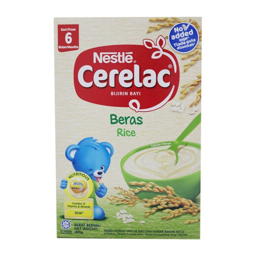 NESTLE cerelec Rice No Added Sugar 200g | Shopee Malaysia