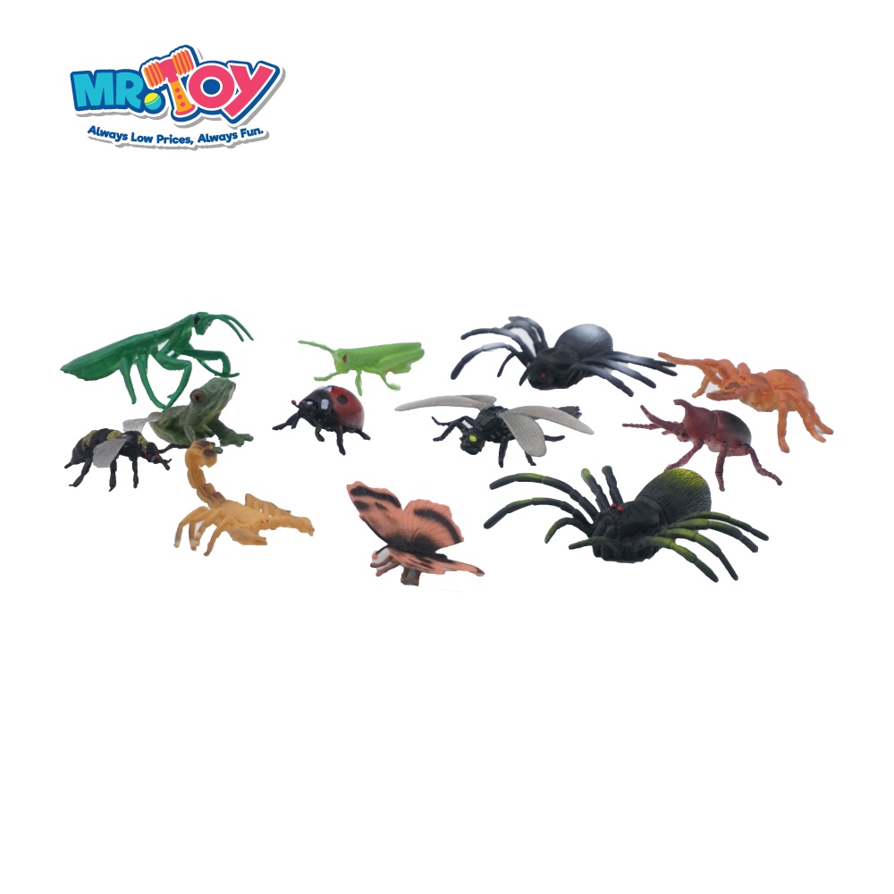 (MR. TOY) Insects Toy (12 pieces) | Shopee Malaysia