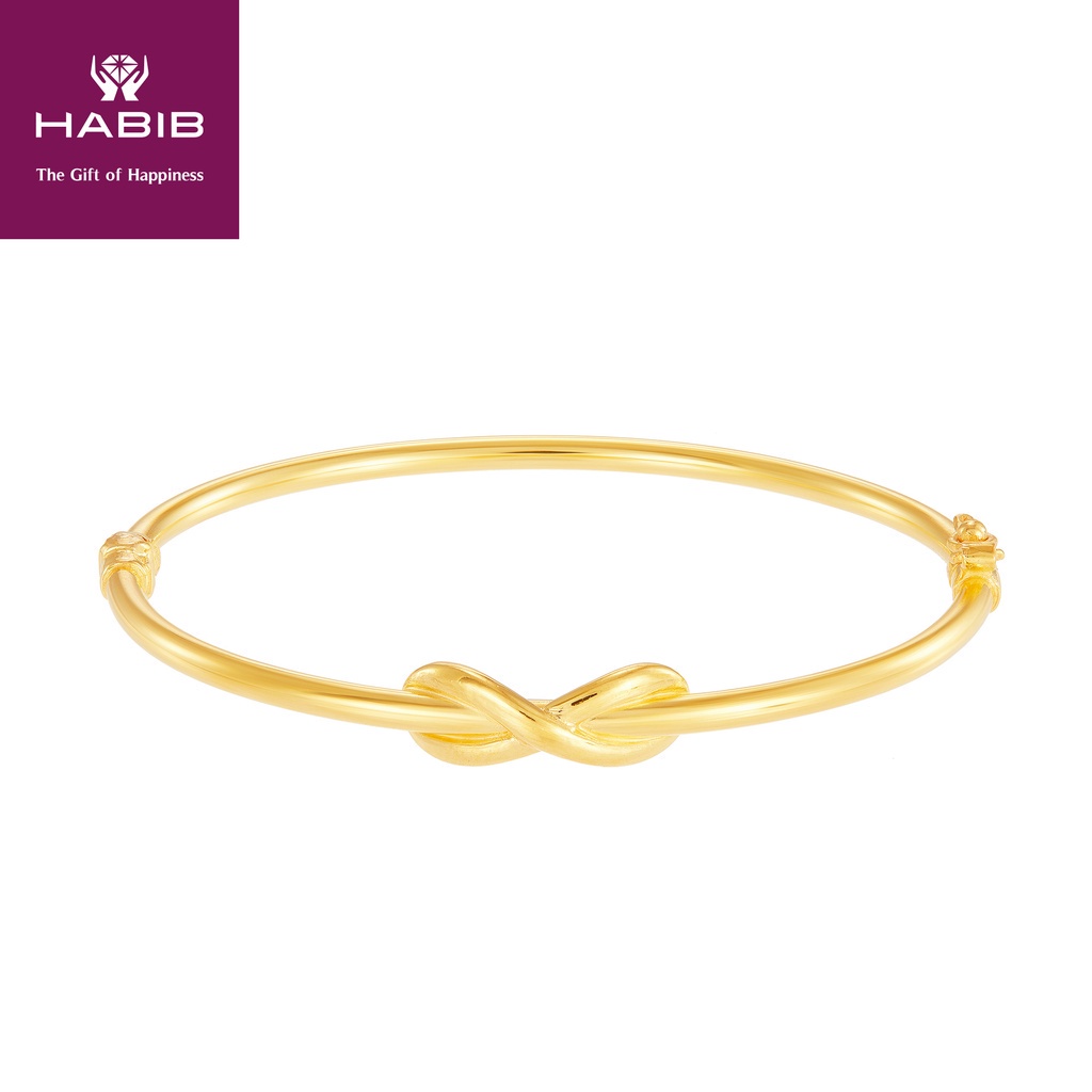 HABIB 916/22K Yellow Gold Bangle BK16120322 | Shopee Malaysia