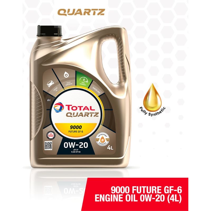 Total Quartz 9000 Fully Synthetic Engine Oil 0w-20 (4L) | Shopee Malaysia