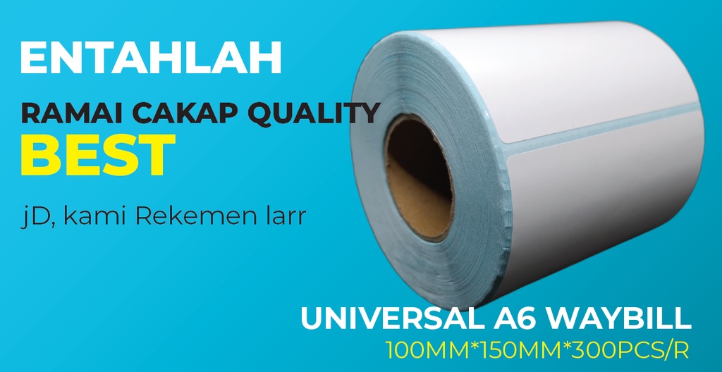 A6 Waybill Thermal Sticker Courier Consignment Label Sticker 100x150mm ...