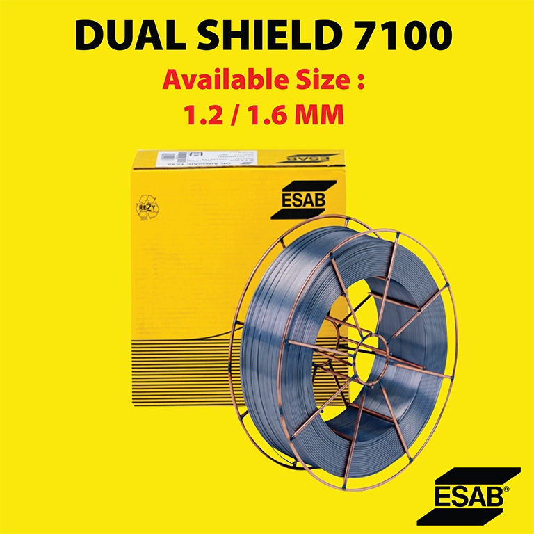 ESAB Dual Shield 7100 MIG Flux Cored Welding Wire (AWS E71T-1C) 15kg ...