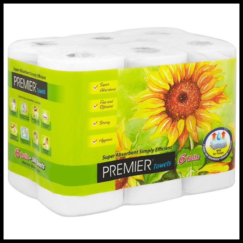 PREMIER kitchen towel roll tissue/Tisu Gulung Dapur Gulung Panjang/Tisu ...