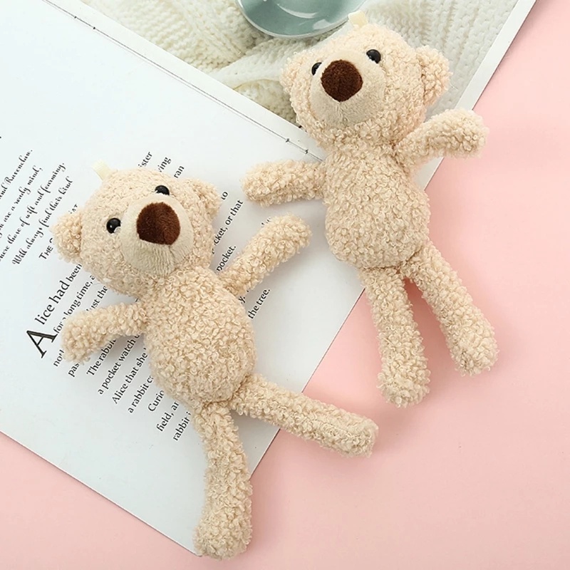 20cm Cute Teddy Bear Plush Toy Long-Legged Christmas Birthday Gifts Key ...
