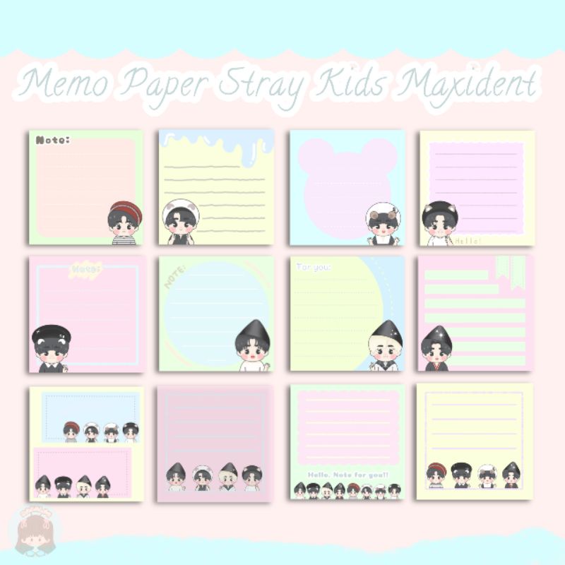 Memo Paper Stray Kids Maxident | Shopee Malaysia