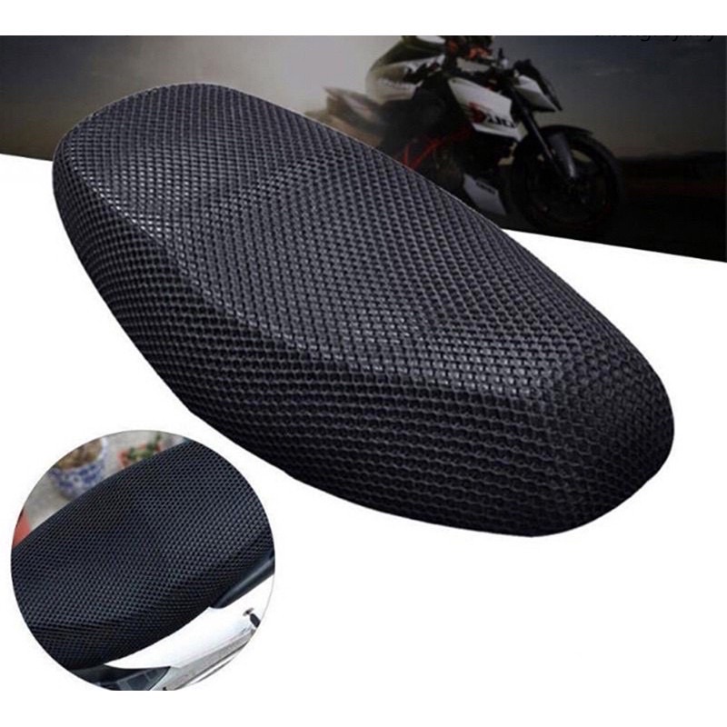 Motorcycle Seat Cover Net Jaring TEBAL Motor Sit Duduk pembalut kusyen ...