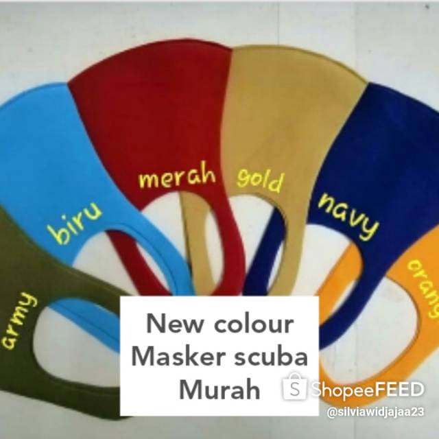 Scuba Earloop Fabric Mask New Color Beautiful Beautiful Affordable Safe ...