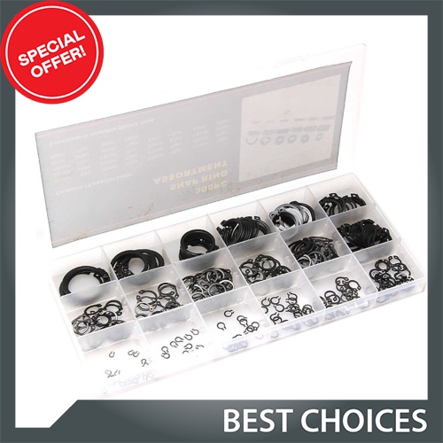 BEST SELLER 300pcs Snap Ring External Circlip Assortment Kit Set with ...