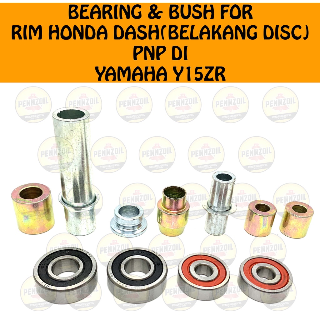 BEARING & BUSH FOR SPORT RIM HONDA DASH(Belakang Disc) PNP DI YAMAHA ...