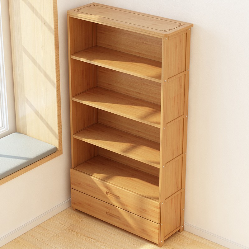 Laci rak buku anak kayu pepejal mudah mendarat rumah simpanan sederhana ...