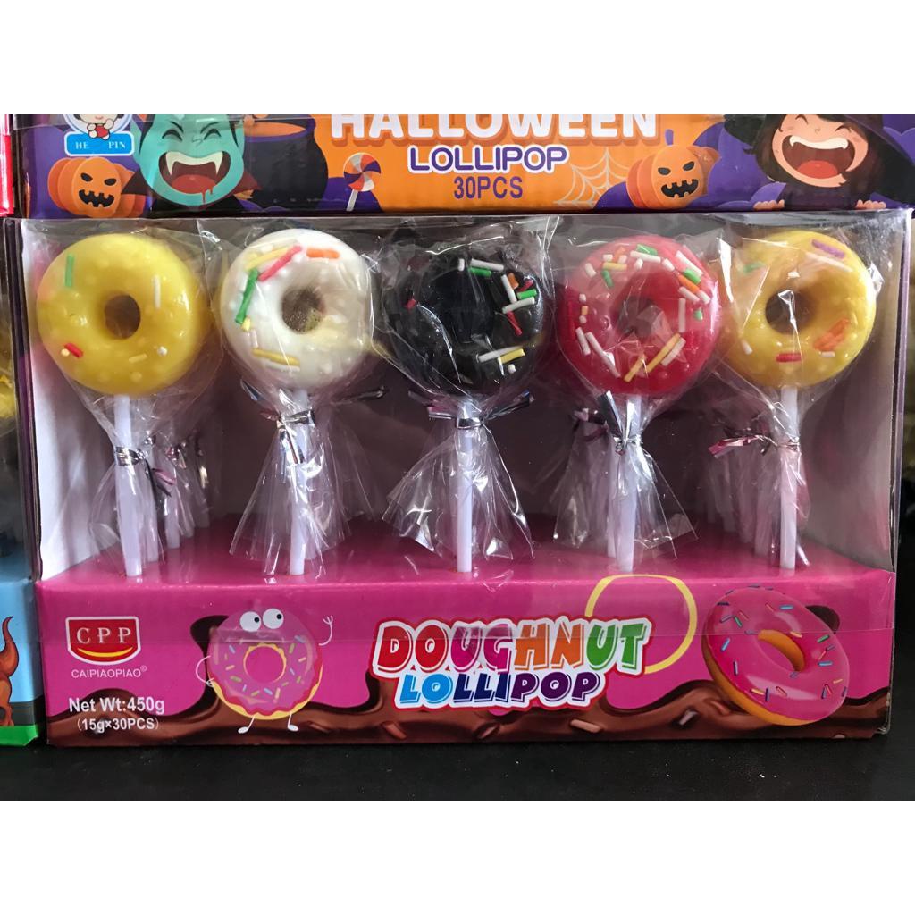 30 Pcs Doughnut Donut Lollipop Candy HALAL(LOCAL READY STOCKS) | Shopee Malaysia