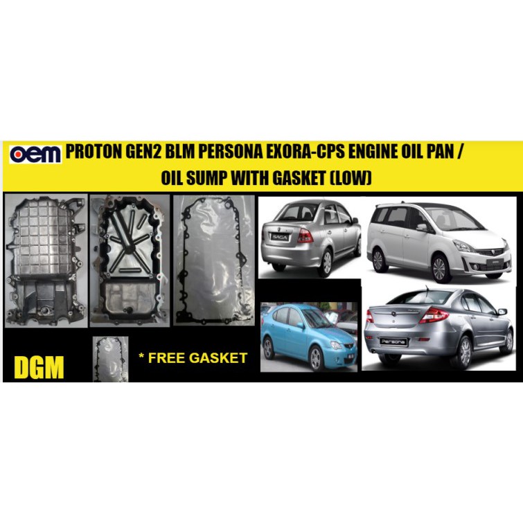 PROTON SAGA BLM FL GEN2 PERSONA EXORA-CPS ENGINE OIL PAN / OIL SUMP ...