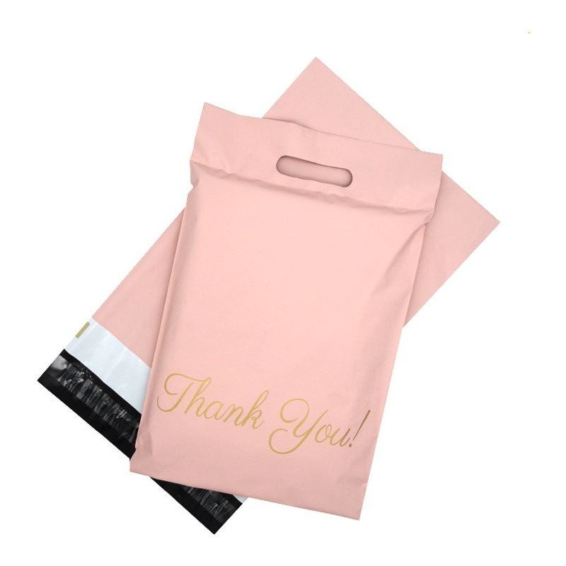 M/L Size Quality Courier Bag Thank You Handle Parcel Packaging Bag No ...