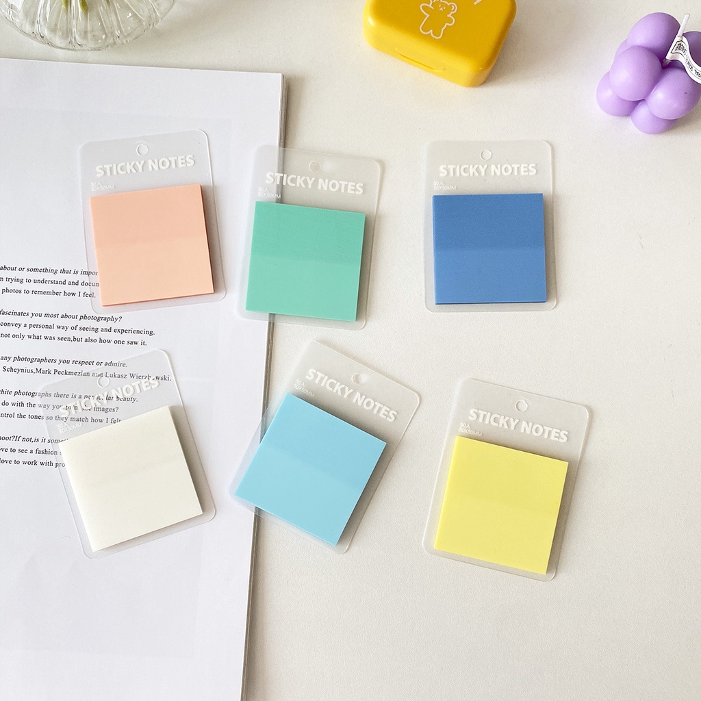Color Translucent Sticky Notes Key Tag Note Label Classification Sticky ...