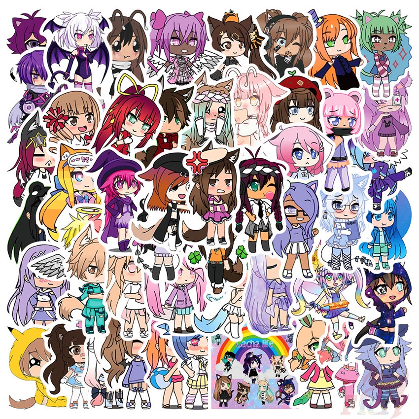 Gacha Life Series 02 - ACGN Games Stickers 50Pcs/Set Waterproof DIY ...