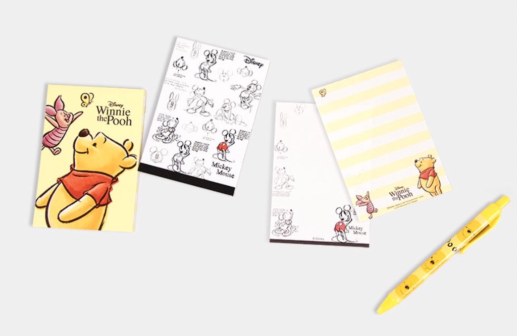 Disney Notepad 60K Pooh Princess Memo Toy Story Dumbo Mickey Alice ...