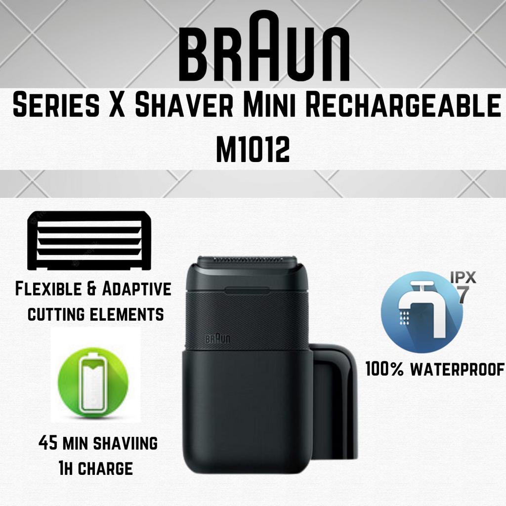 BRAUN SERIES X Pocket Shaver (Rechargeable) M1012 (1 Year Warranty ...
