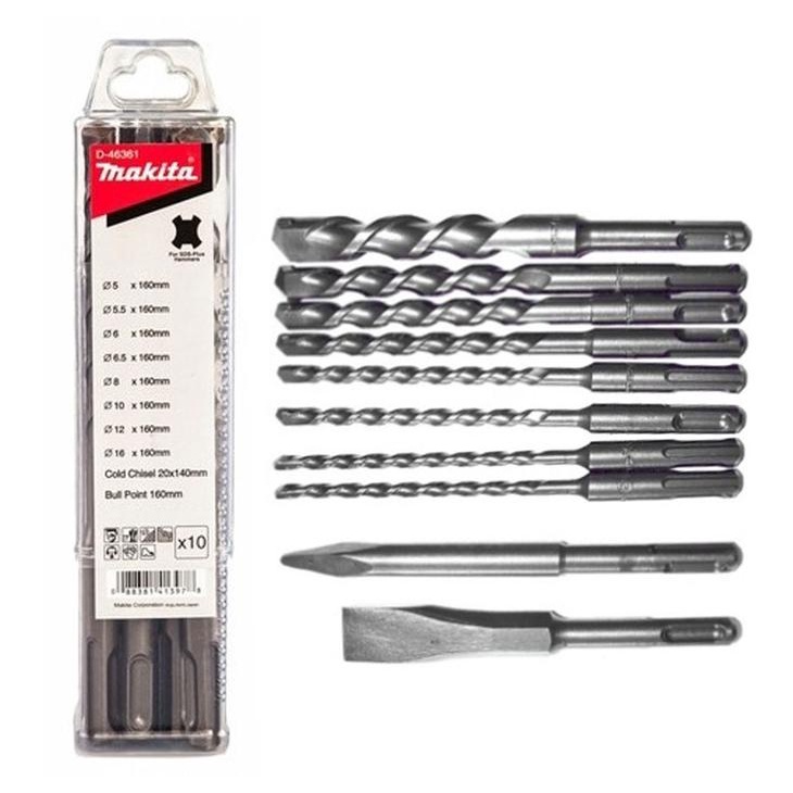 Makita D 46361 Sds Plus Drill Bit Set 10pcs Shopee Malaysia