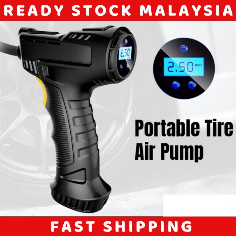 Cordless Rechargeable Electric Tyre Pump Car Motorcycle Tyre Pump ...