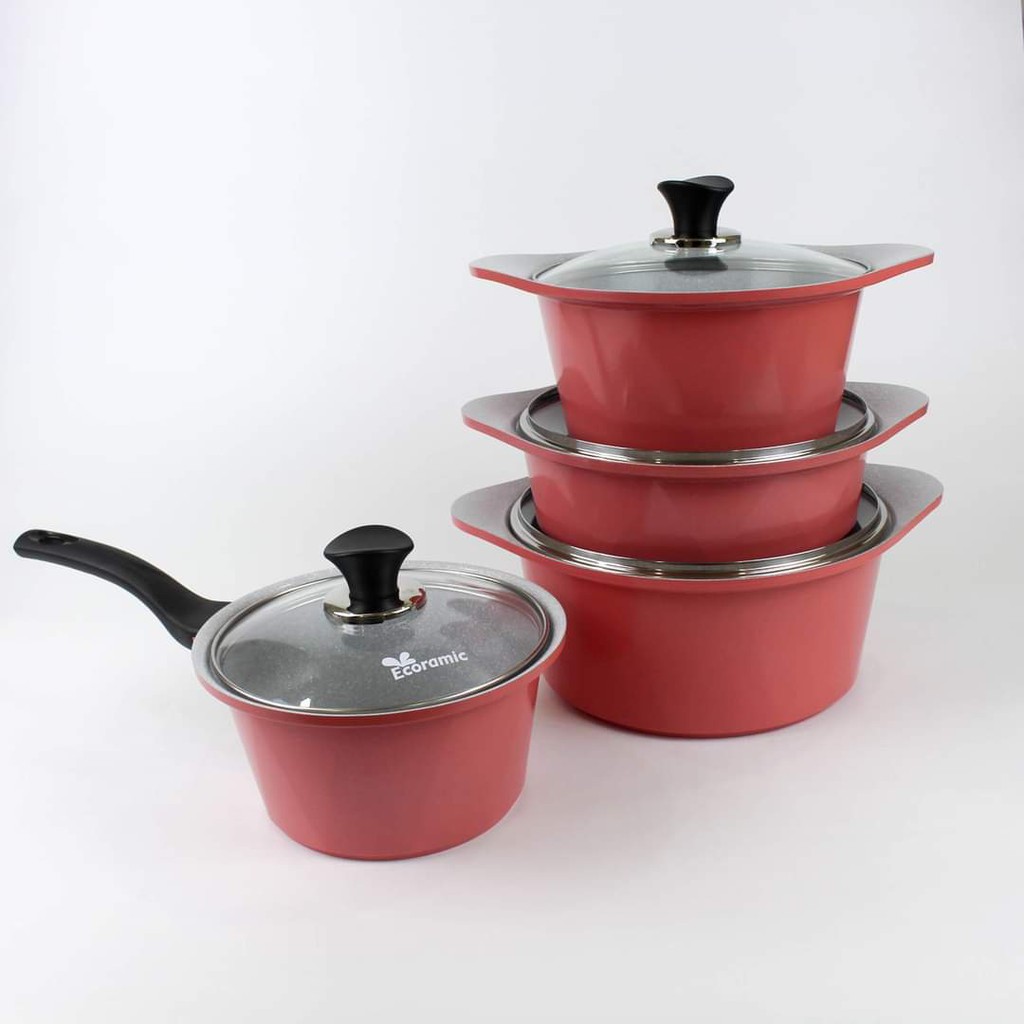 Korean Ecoramic Bottom Cooker Size 18-20-22-24 Cm | Monolithic Casting ...