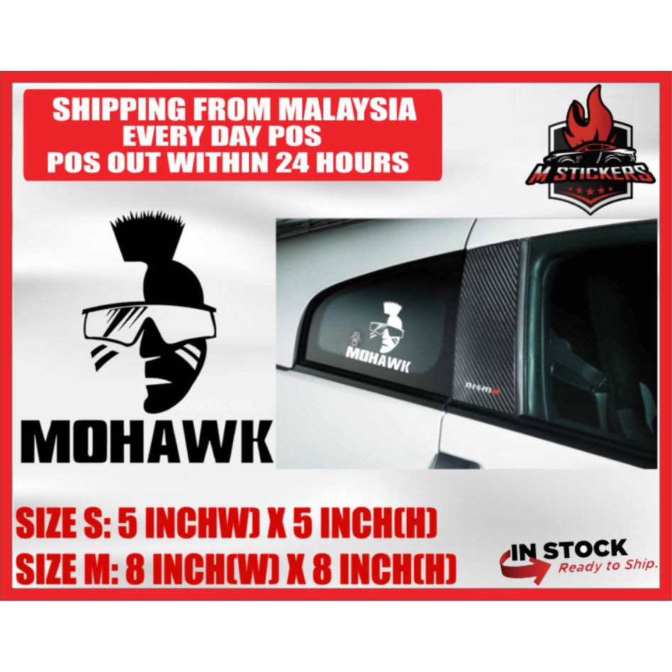 [M STICKERS] MOHAWK STICKER SOUND SYSTEM SPEAKER AUDIO MYVI AXIA SAGA ...