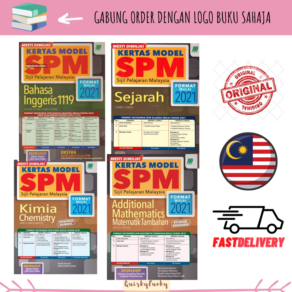 Kertas Model SPM 2021 Bilingual Dwibahasa || Exam Paper | Shopee Malaysia