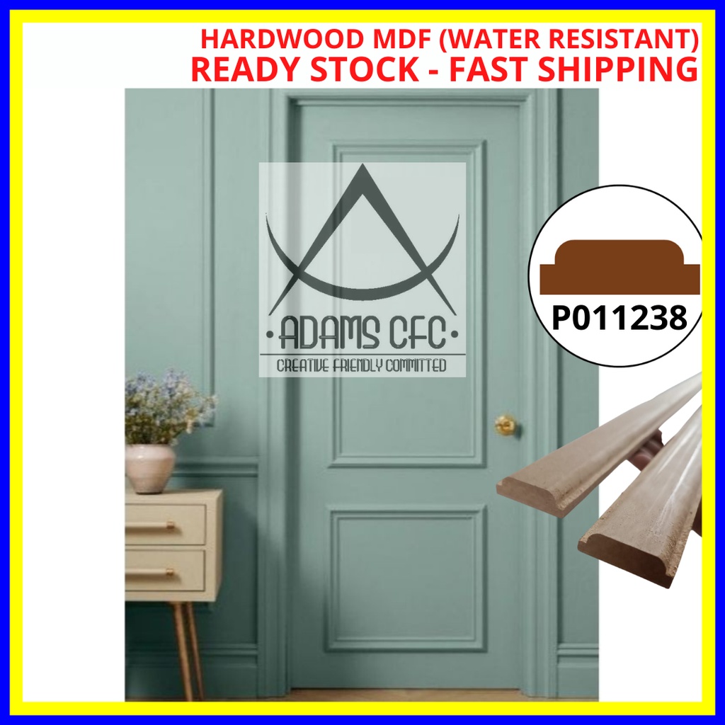 12mm 38mm Wainscoting MDF Board For Wainscoting Wall and Door (12mm x ...