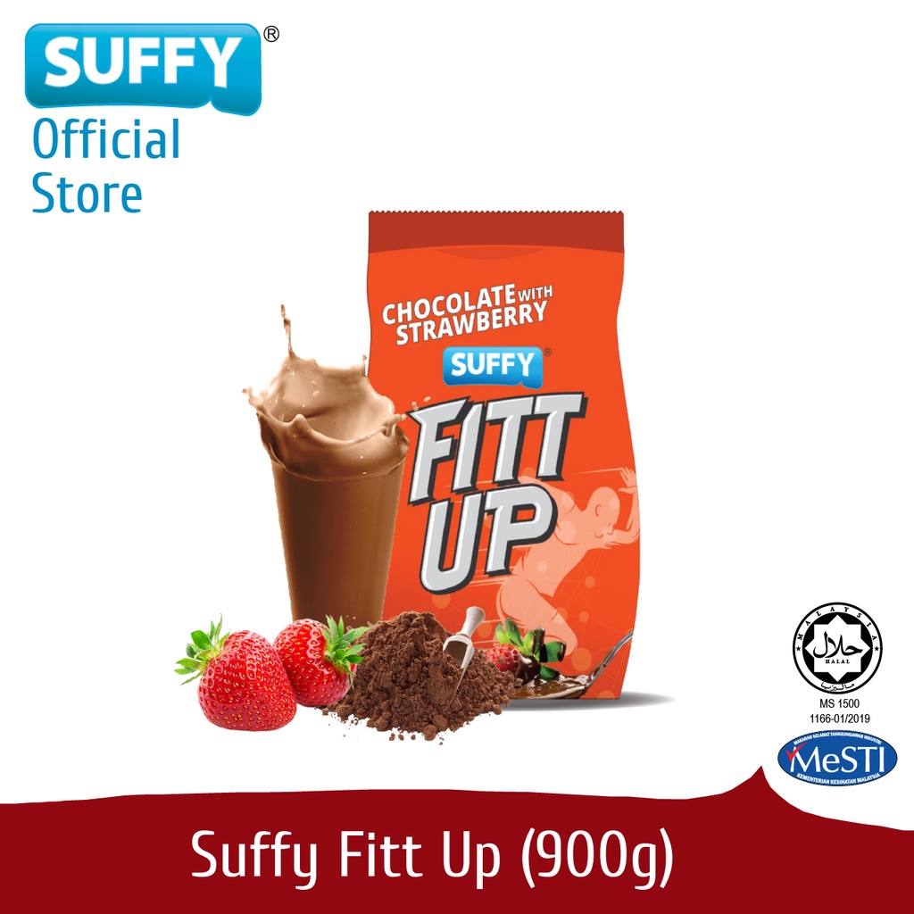 Suffy Fitt Up Minuman Harian Malt Coklat Strawberi (900g) | Shopee Malaysia