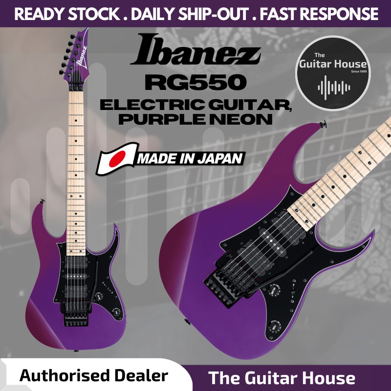 Ibanez RG550 Genesis Collection Electric Guitar, Purple Neon (RG-550 ...